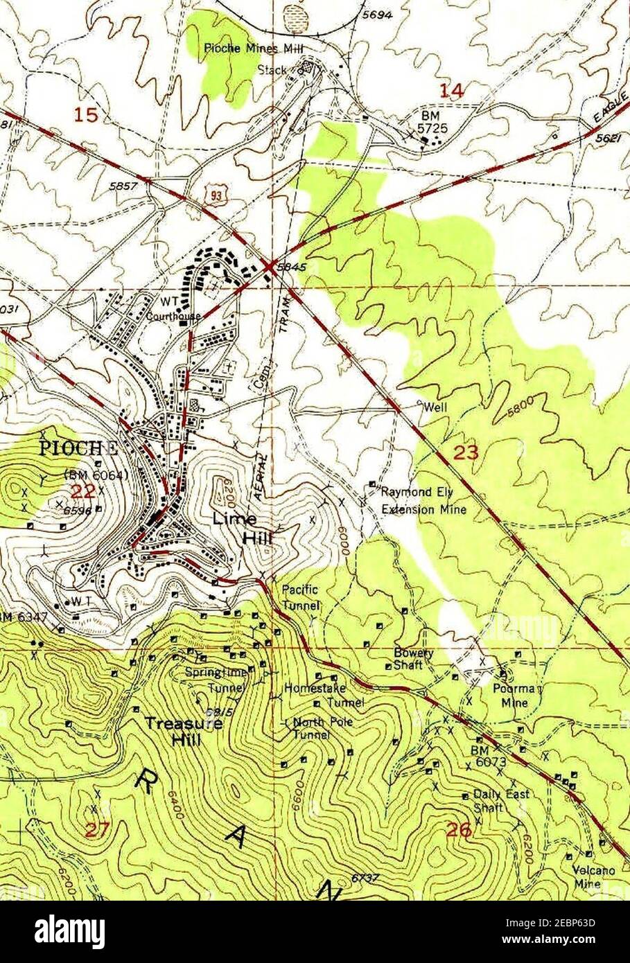 NV Pioche Quad 1953 24000 Stock Photo - Alamy