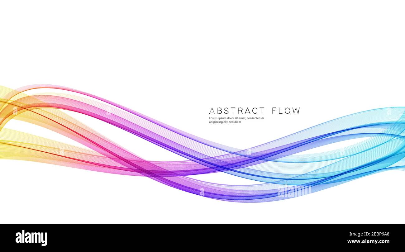 Abstract shiny color spectrum wave design element Stock Vector Image ...