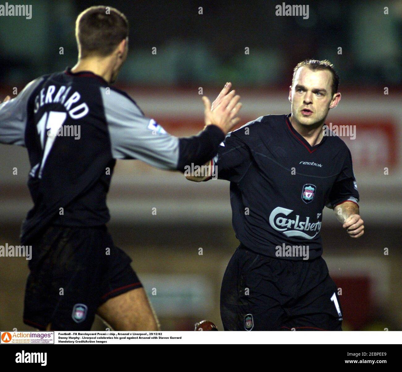 Danny murphy liverpool celebrates hi-res stock photography and images ...