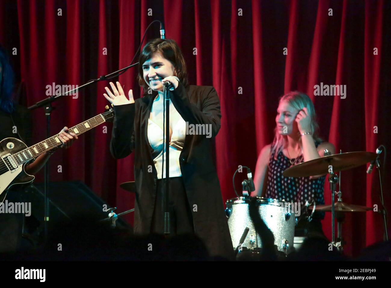 Hannah Field of Little May performing live on stage at Bush Hall in ...