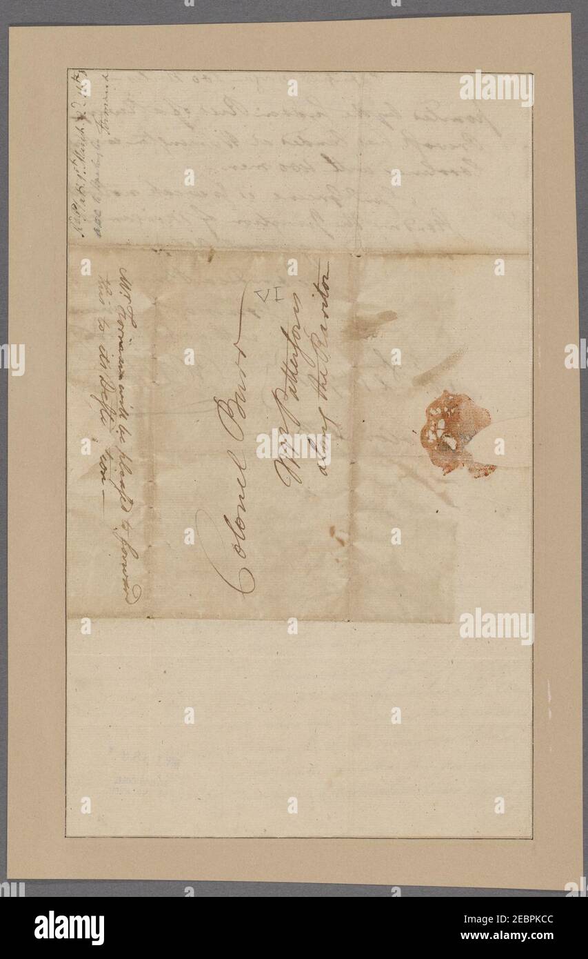 Colonel burr hi-res stock photography and images - Alamy