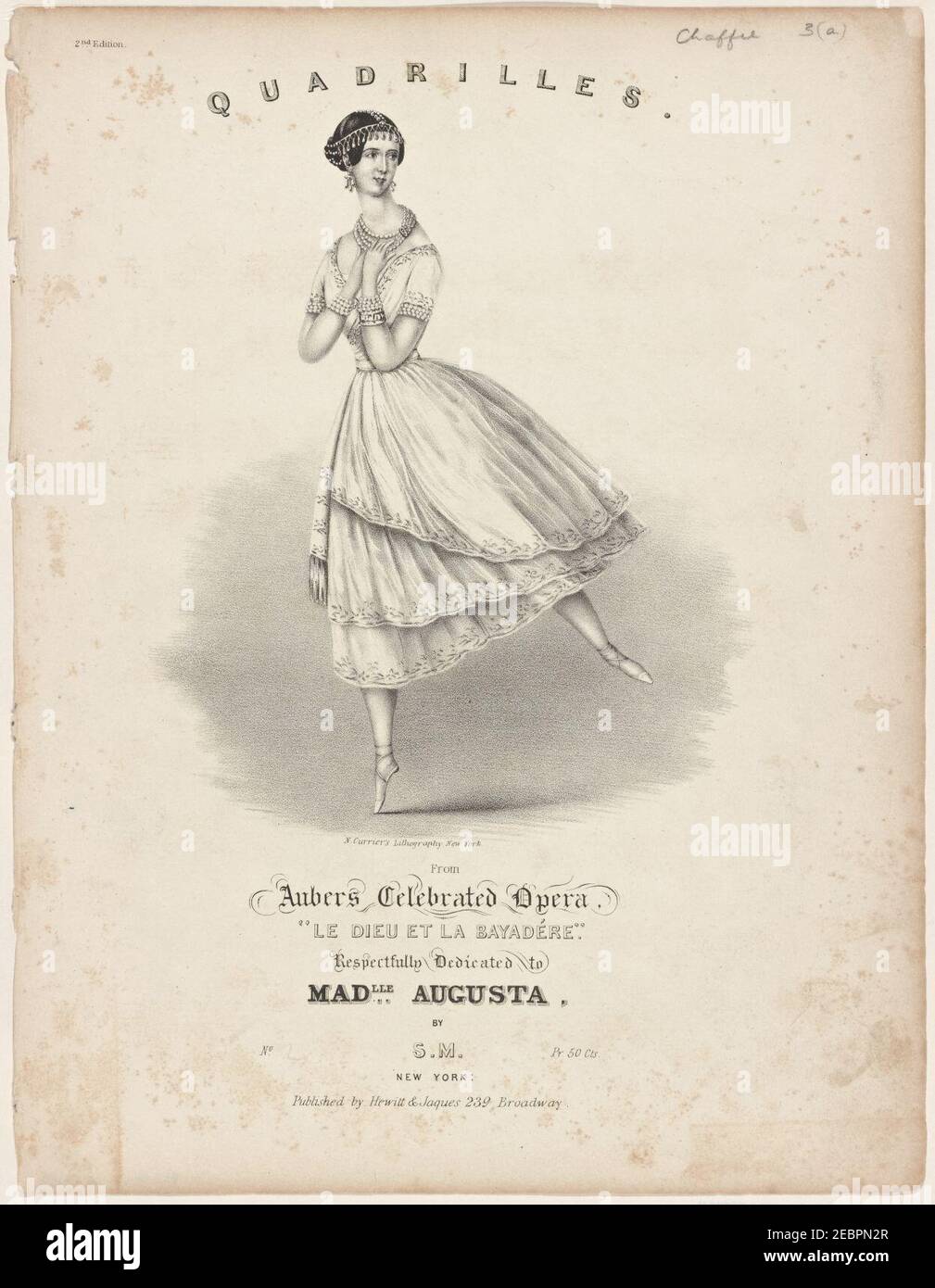 Quadrilles from Aubers celebrated opera, Le dieu et la bayadère ...