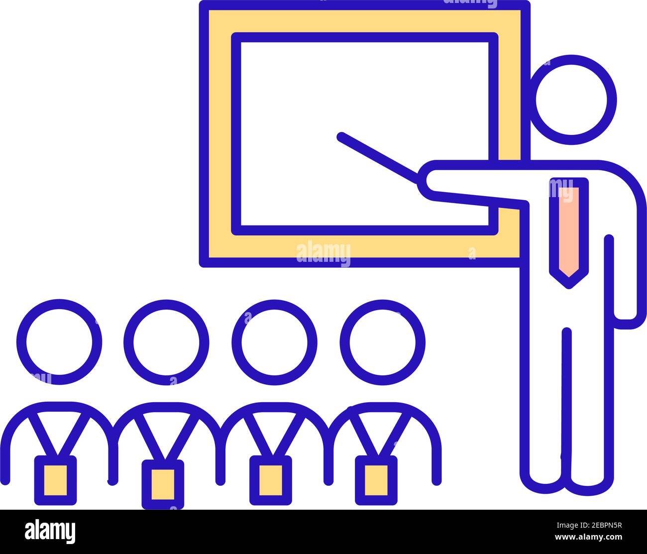 Training to beginning work RGB color icon Stock Vector Image & Art - Alamy