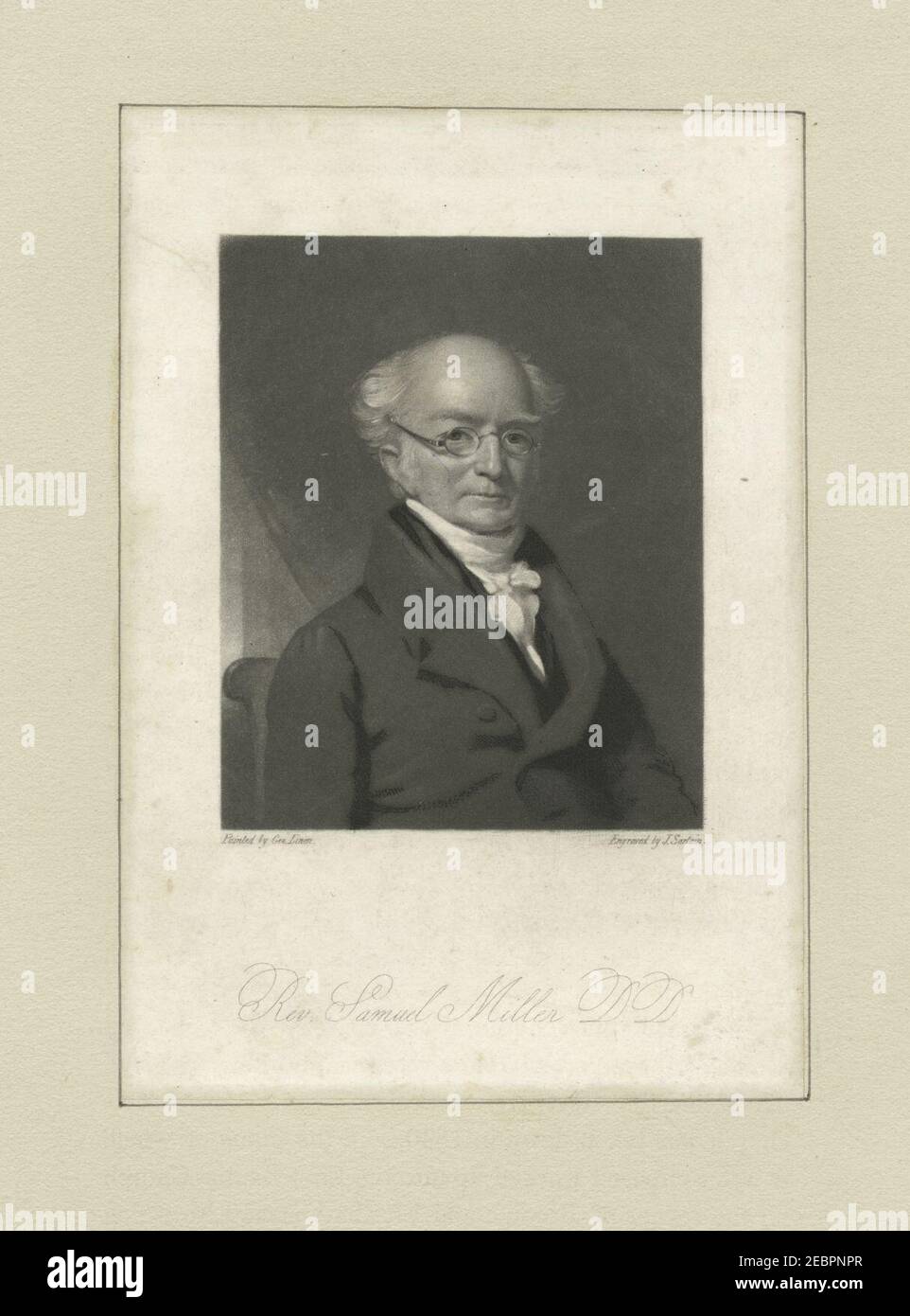 Rev. Samuel Miller D.D Stock Photo - Alamy