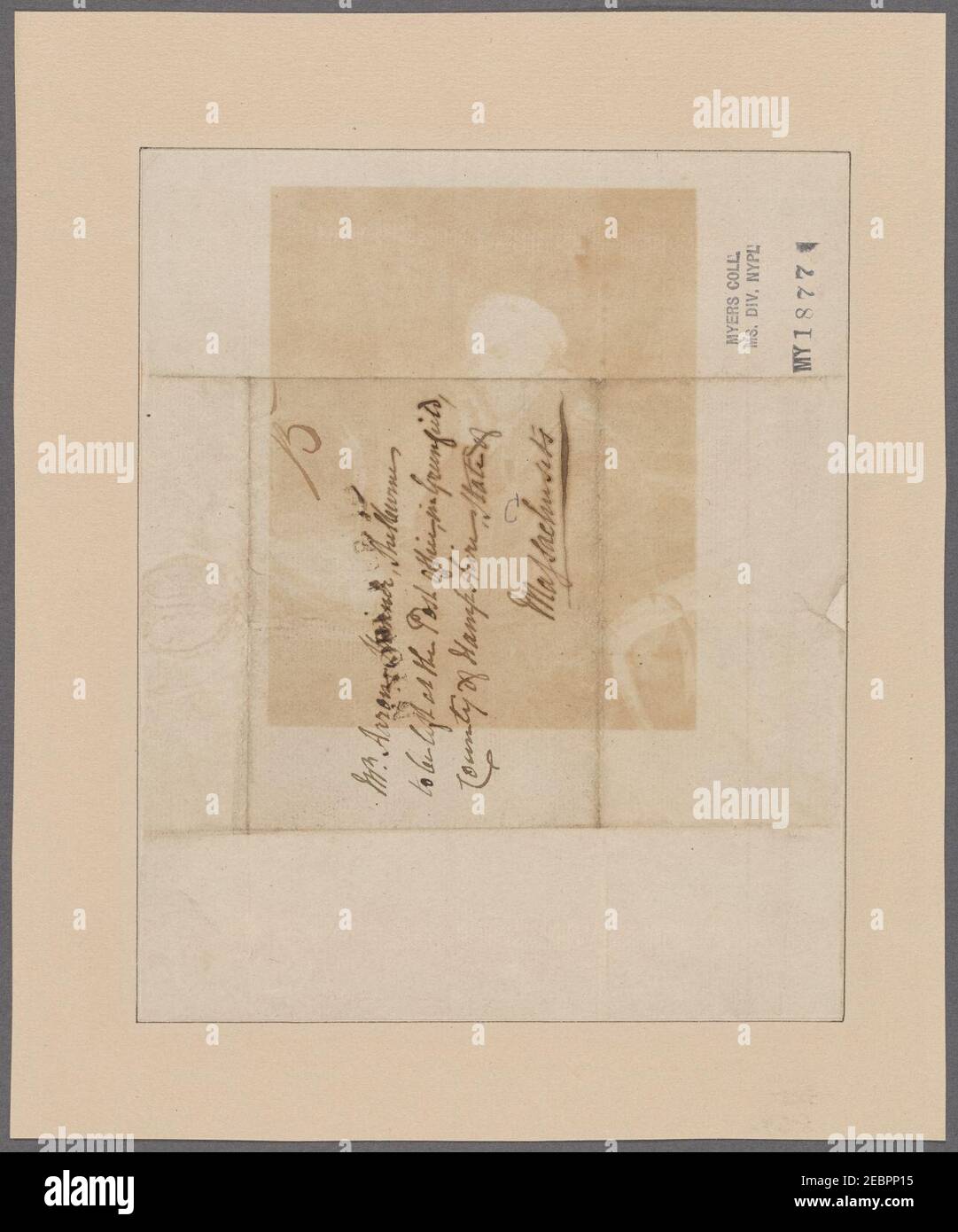 Rodgers, John. New York. To Aaron Skinner Stock Photo - Alamy