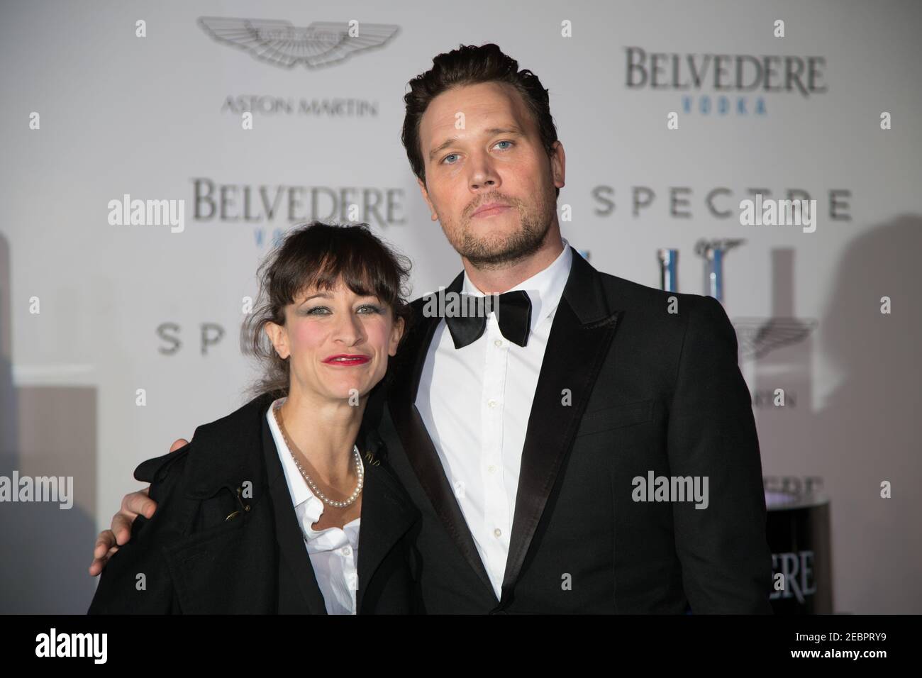 Leah Wood arriving at a special showing of Spectre, the new Bond film ...