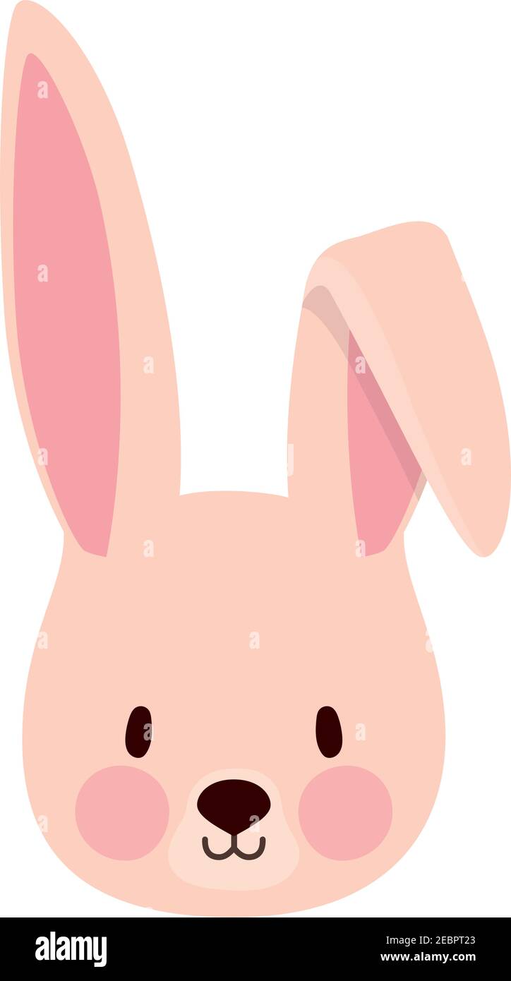 rabbit over a white background Stock Vector Image & Art - Alamy