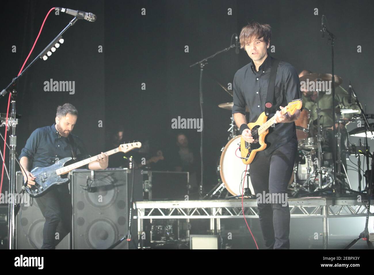 Ben Gibbard of Death Cab for Cutie performing live on stage at the ...