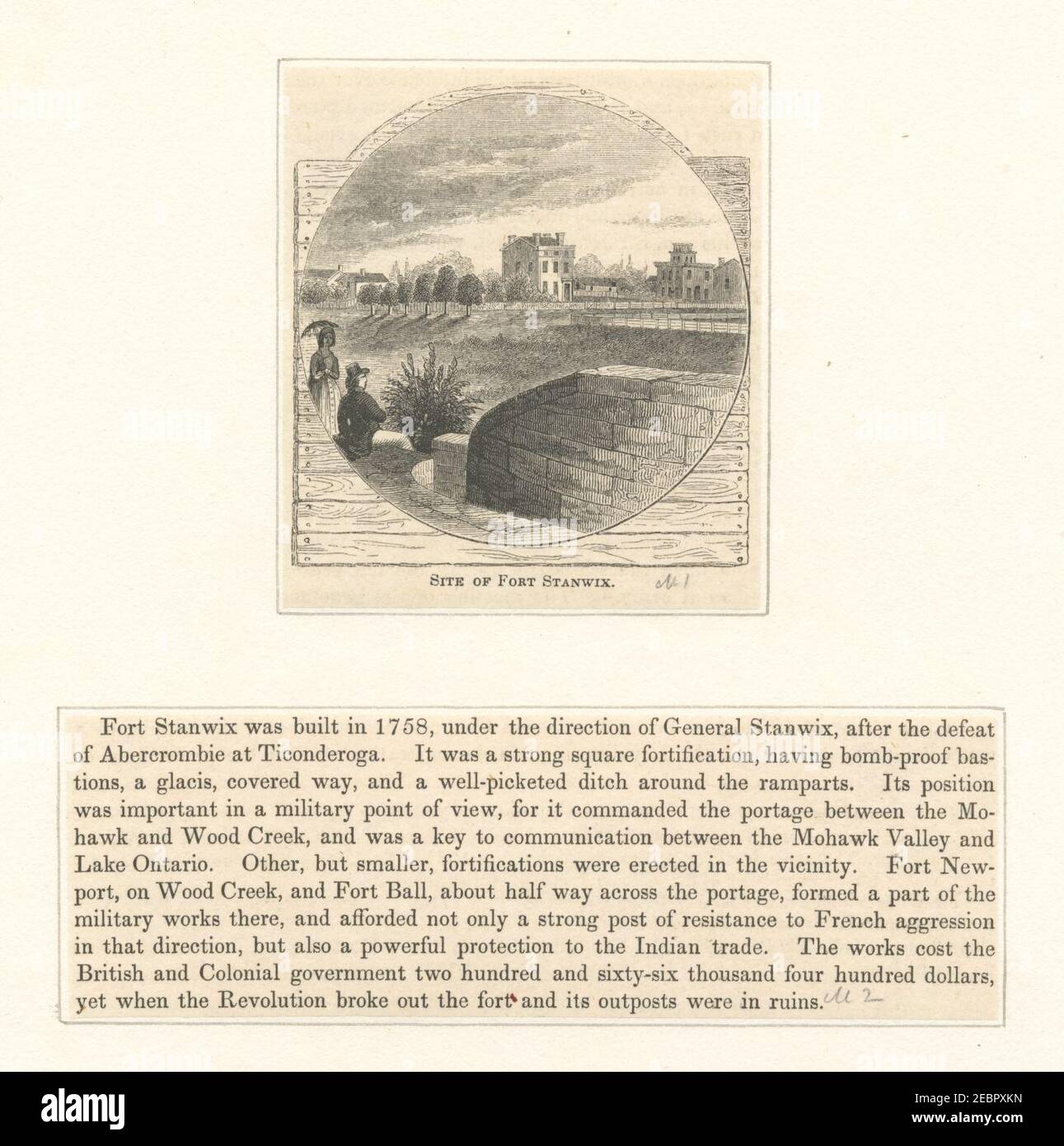 Site of Fort Stanwix Stock Photo - Alamy