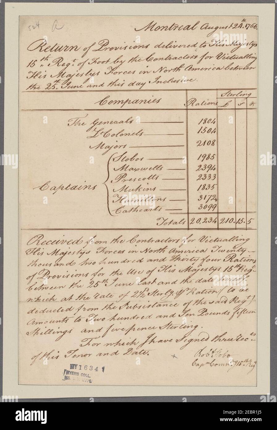 Stobo, Robert. Montreal Stock Photo - Alamy