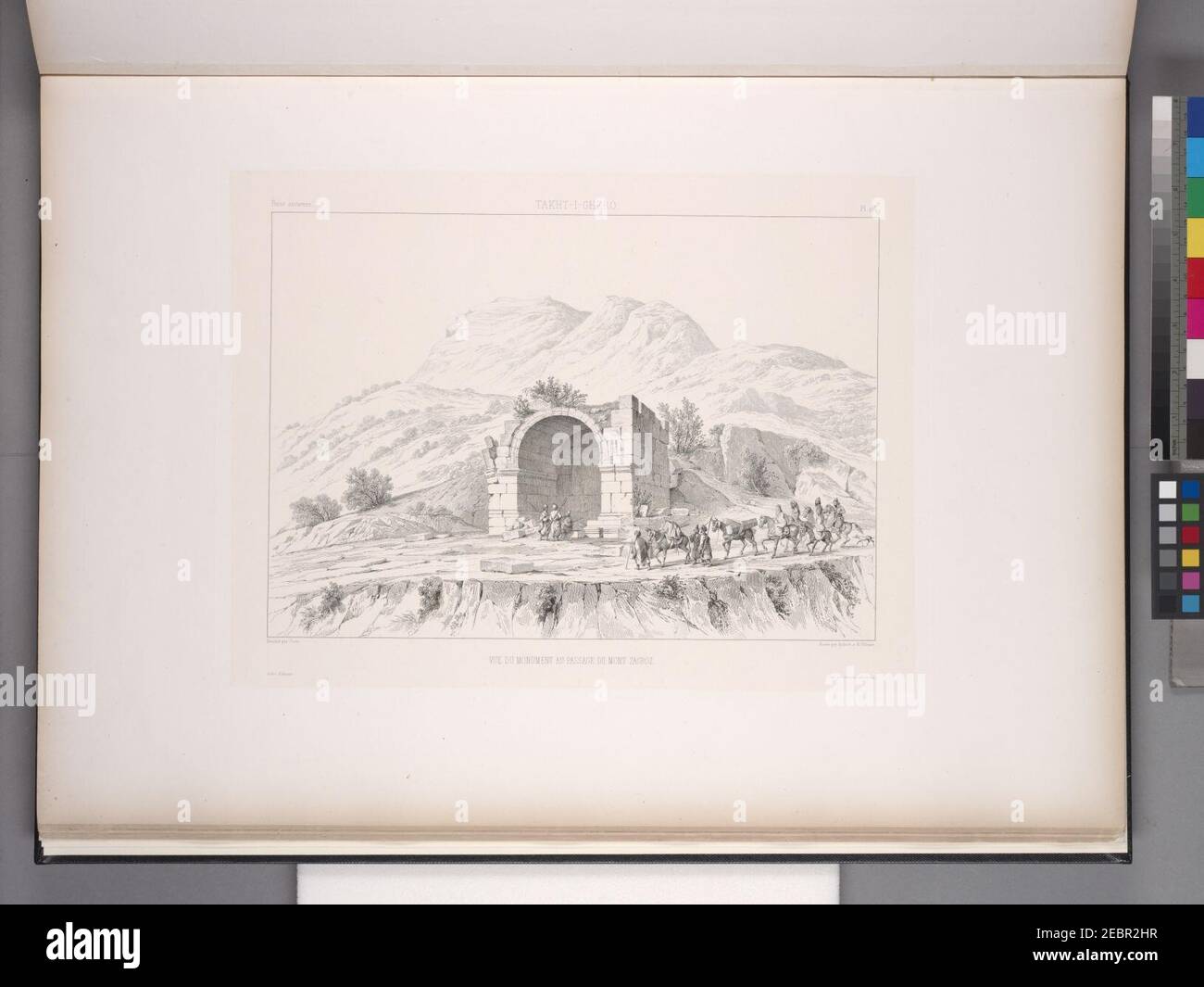 Takht-i-Ghero. Vue du monument au passage du Mont Zagroz Stock Photo ...