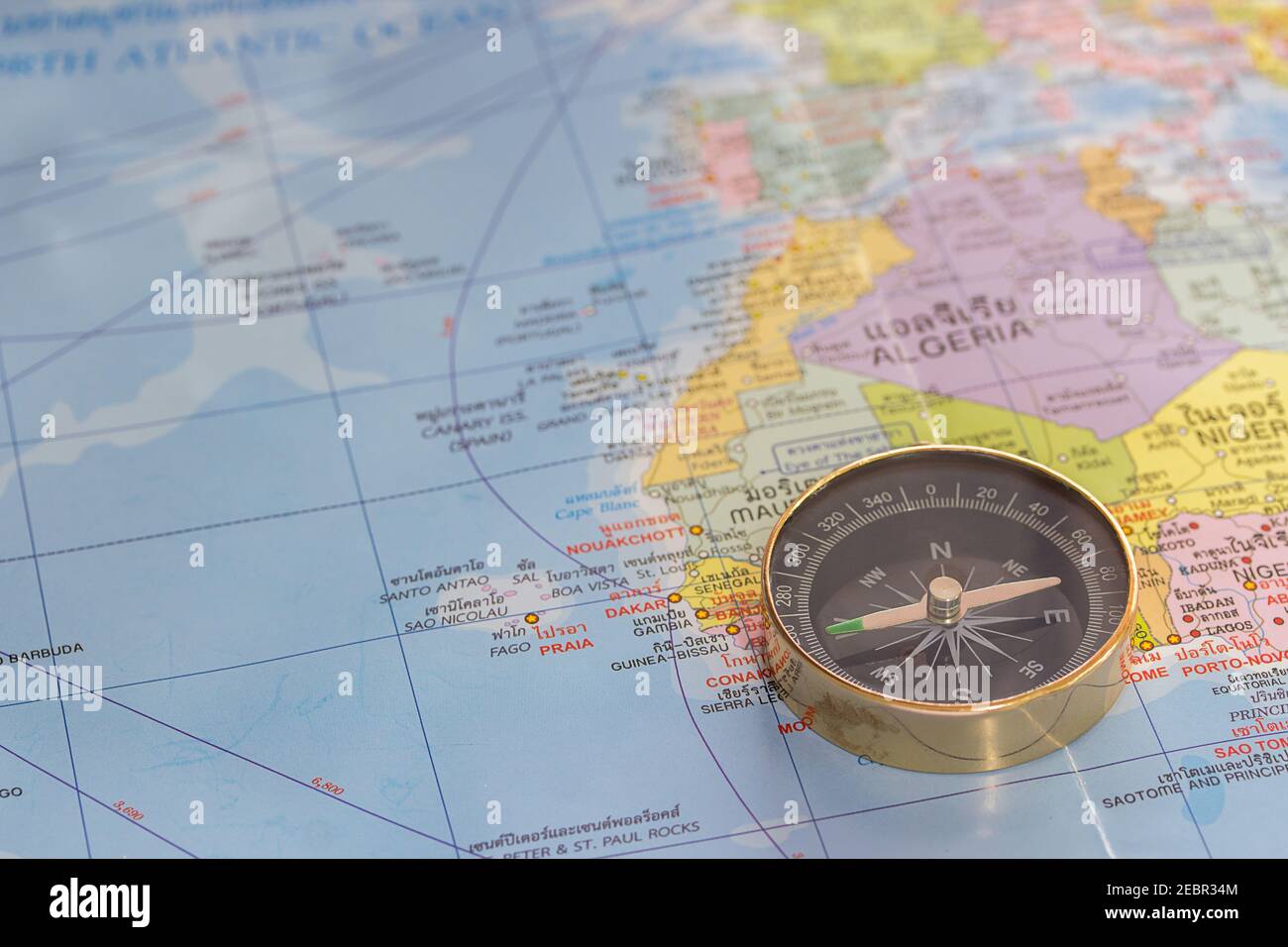 Abstract background earth map compass hi-res stock photography and ...