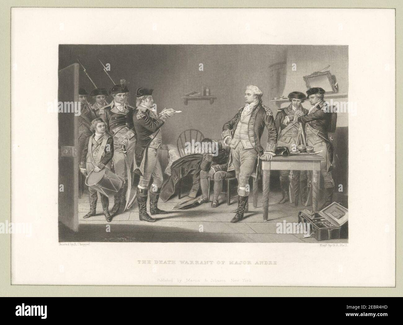 The Death Warrant of Major Andre Stock Photo - Alamy