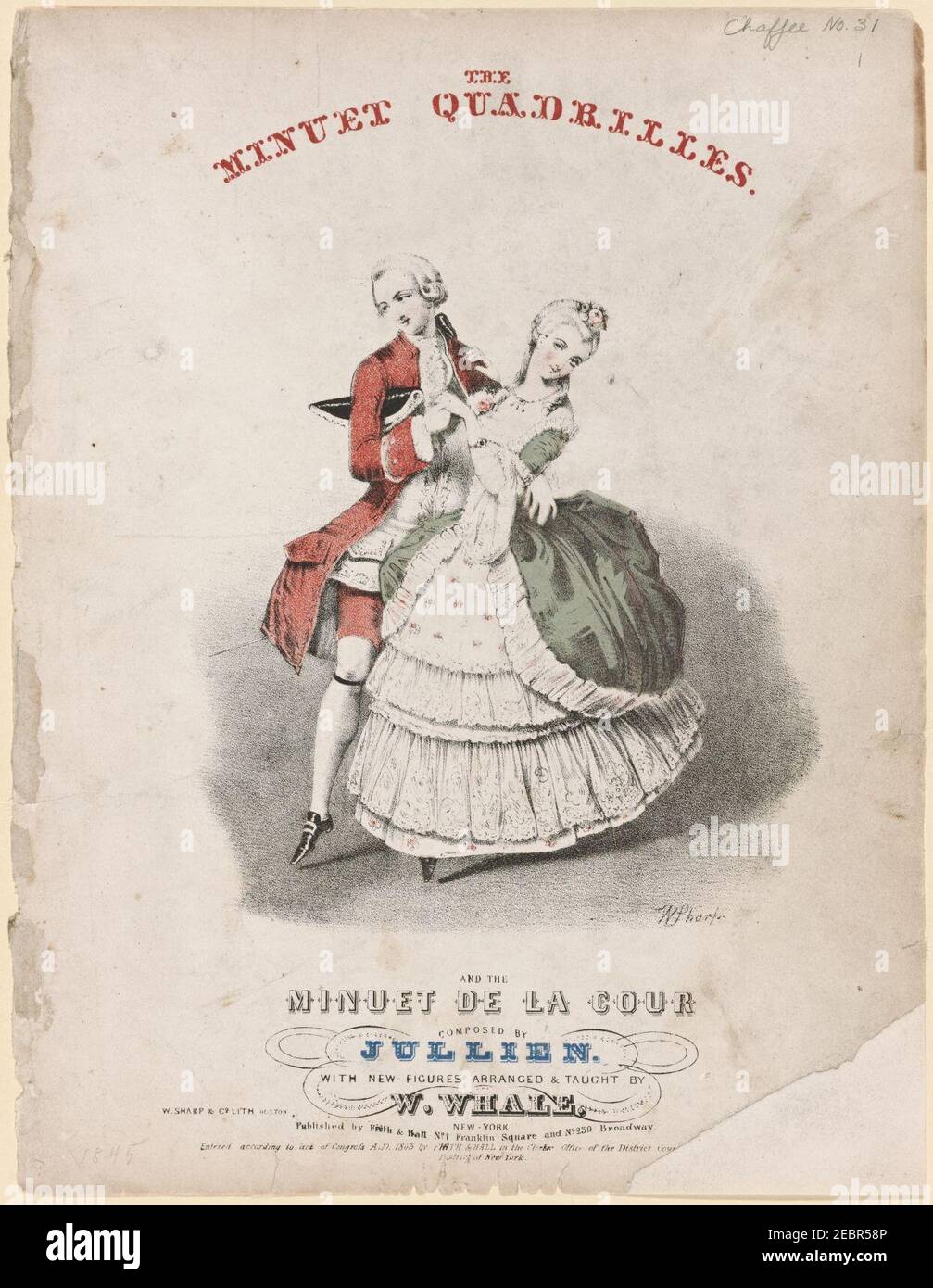 The minuet quadrilles. And The minuet de la cour composed by Jullien ...