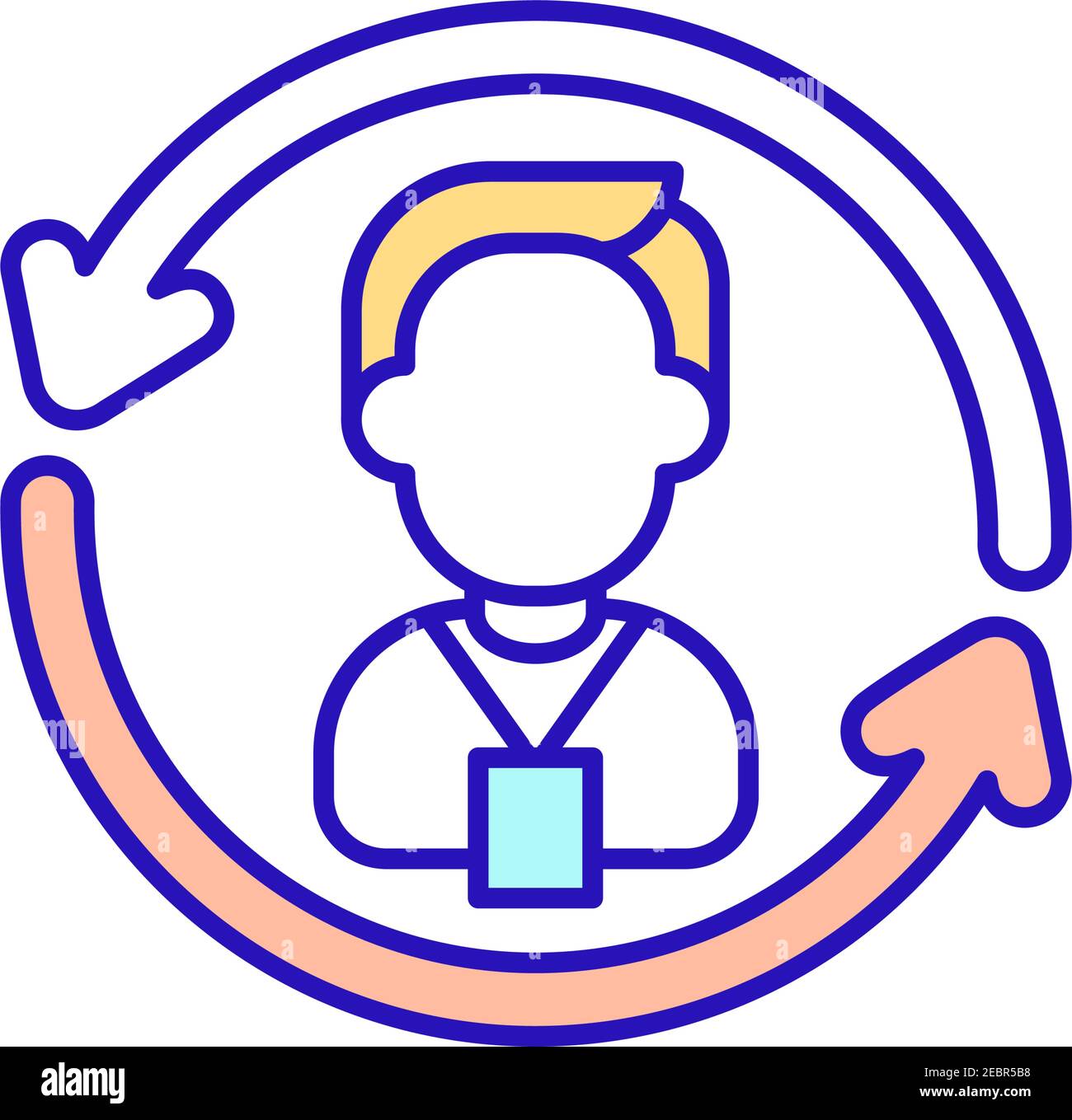 Professional and social integration RGB color icon Stock Vector Image ... Professional and social integration RGB color icon Stock Vector Image ...