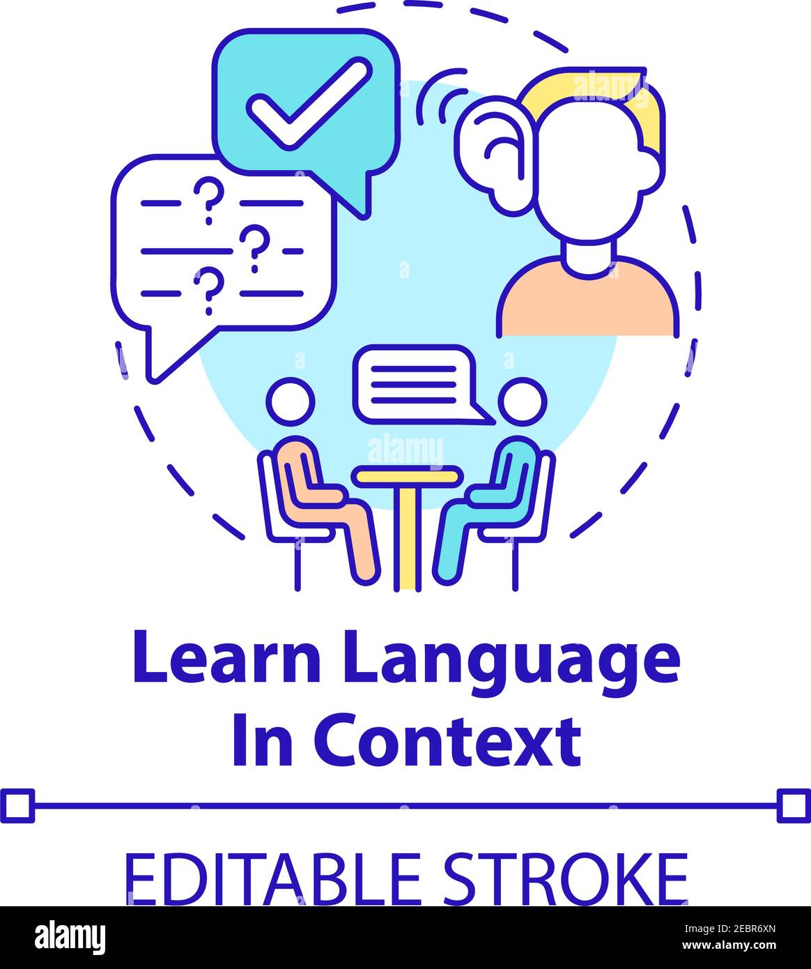 Learning language in context concept icon Stock Vector Image & Art - Alamy Learning language in context concept icon Stock Vector Image & Art - Alamy