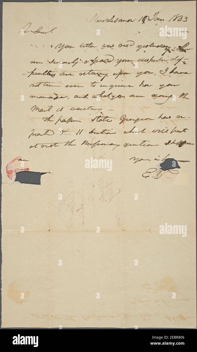 Tilden, Elam, 1833 Stock Photo - Alamy