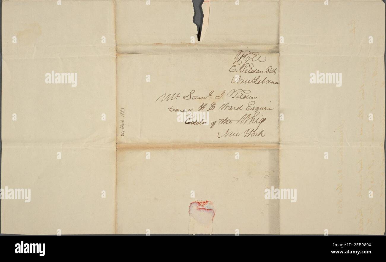 Tilden, Elam, 1833 Stock Photo - Alamy