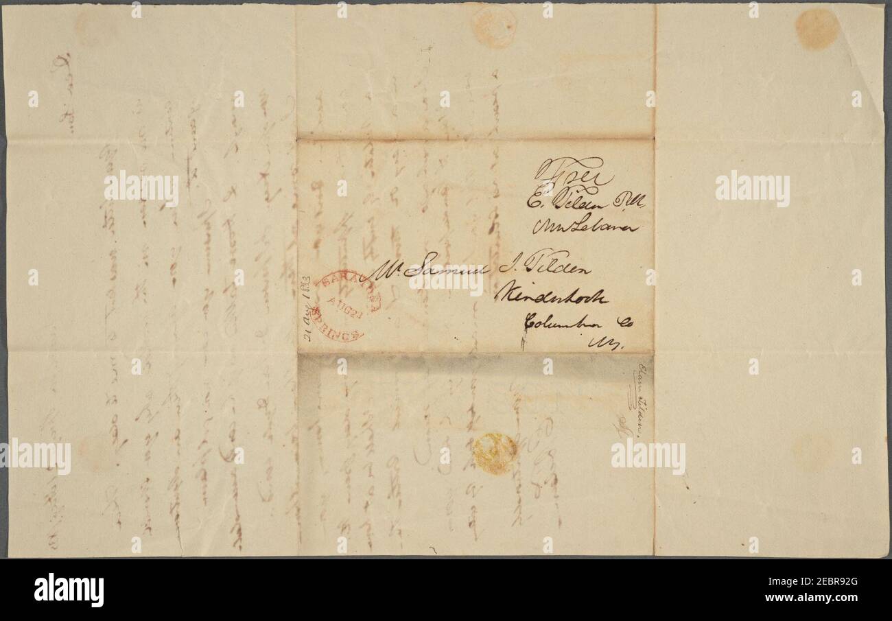 Tilden, Elam, 1833 Stock Photo - Alamy