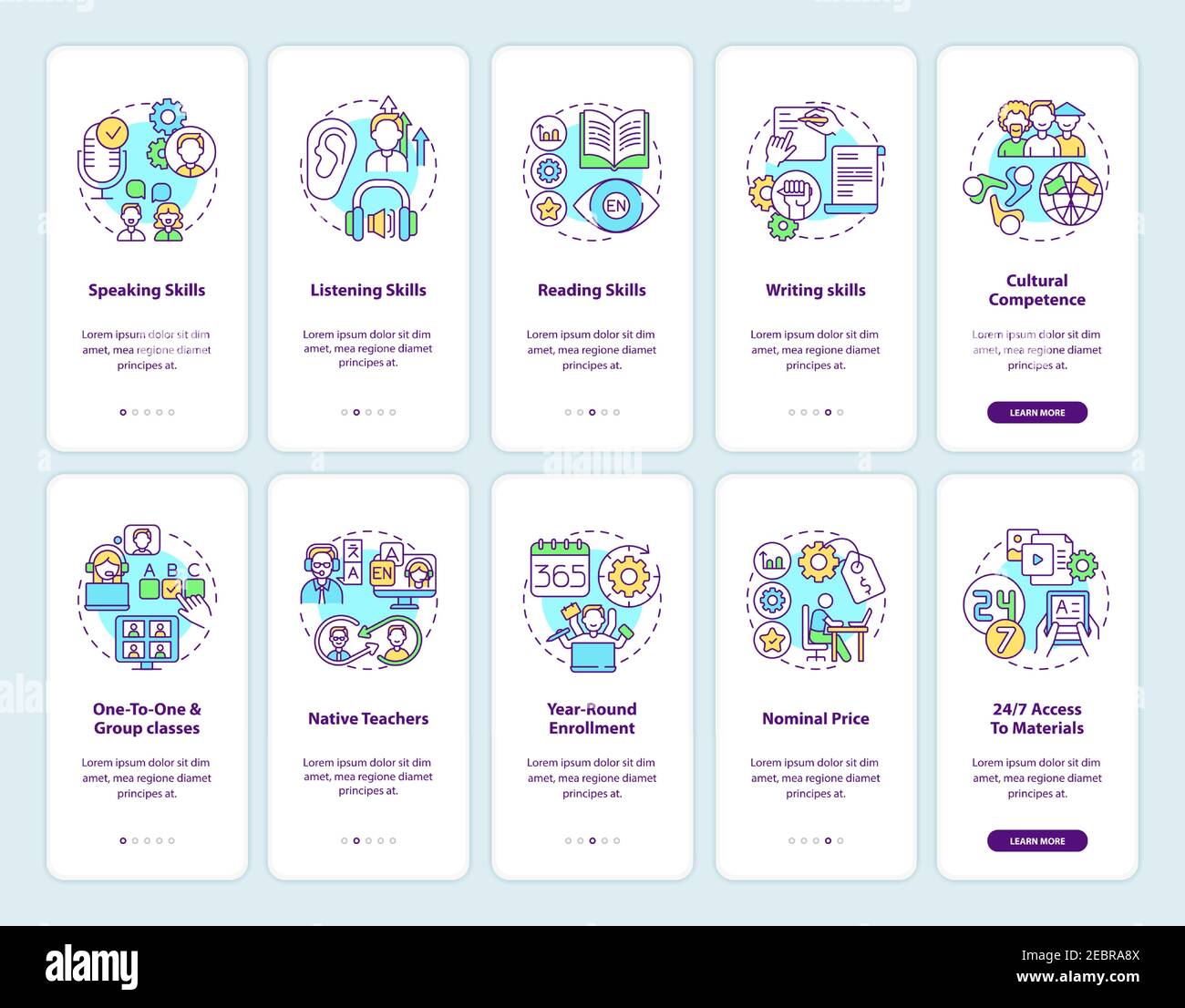 Language acquisition Stock Vector Images - Alamy