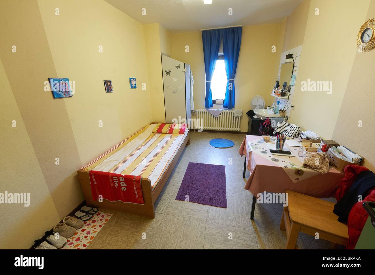 Koblenz, Germany. 10th Feb, 2020. A cell in the open prison system at ...