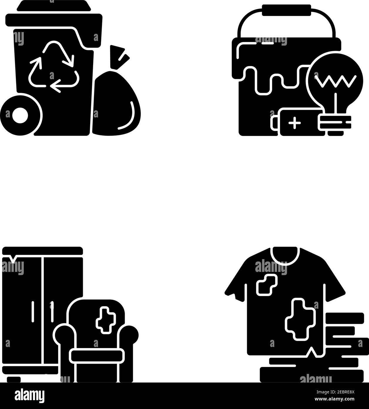 Residential garbage pick up Stock Vector Images - Alamy