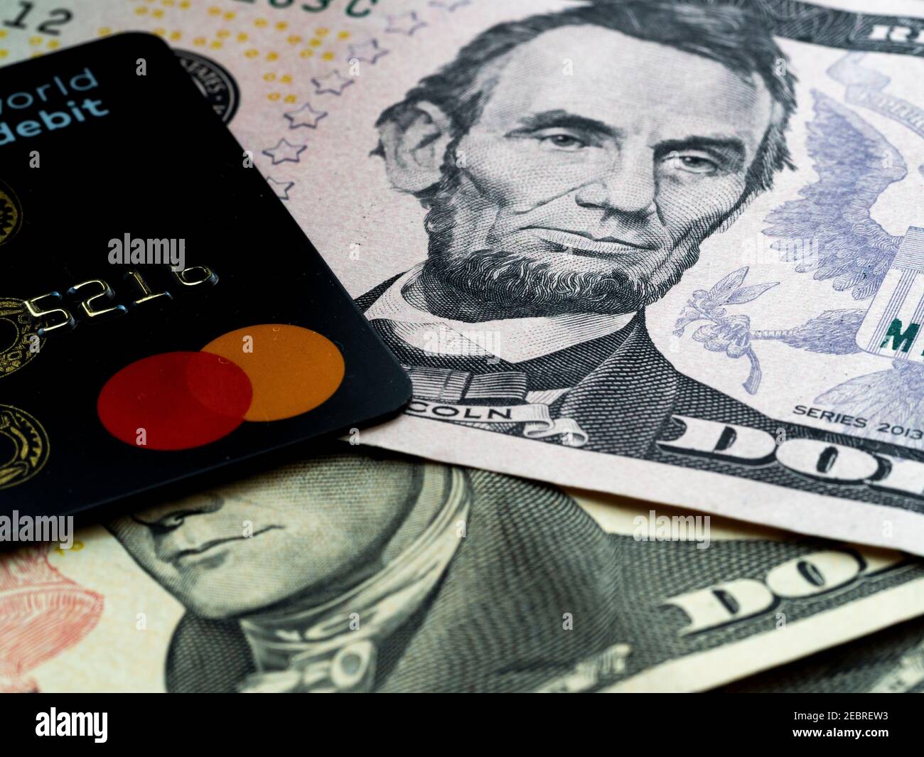 Ukraine. 12th Feb, 2021. In this photo illustration, a Mastercard seen ...