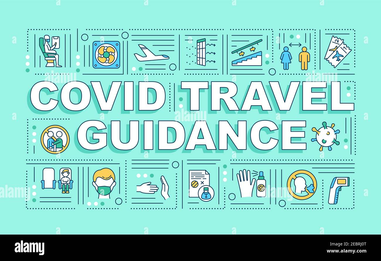 Covid travel guidance word concepts banner Stock Vector Image & Art - Alamy
