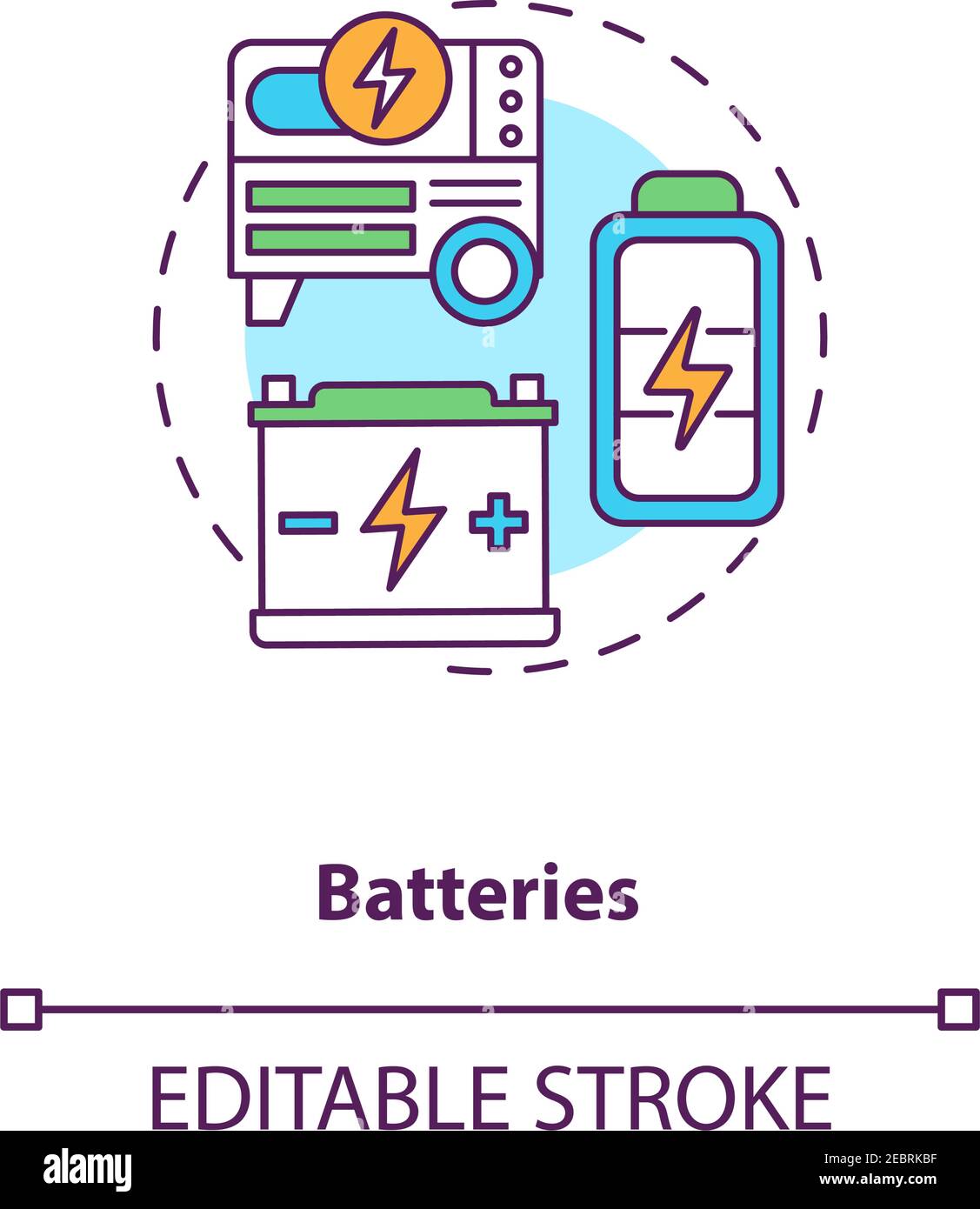 Storing energy concept Stock Vector Images - Alamy