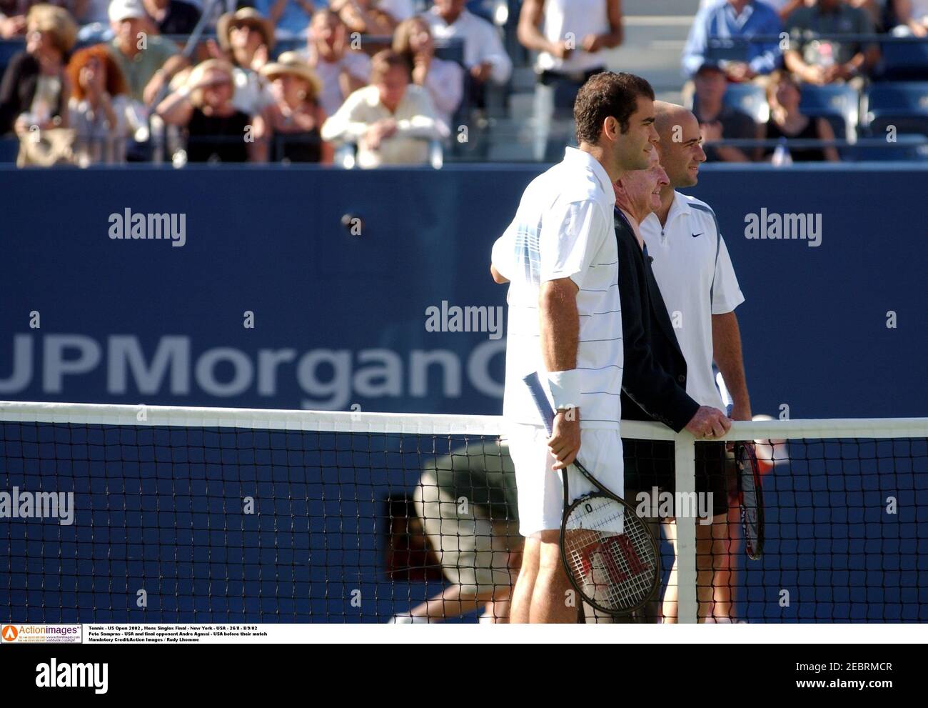 2002 us open agassi hi-res stock photography and images - Alamy