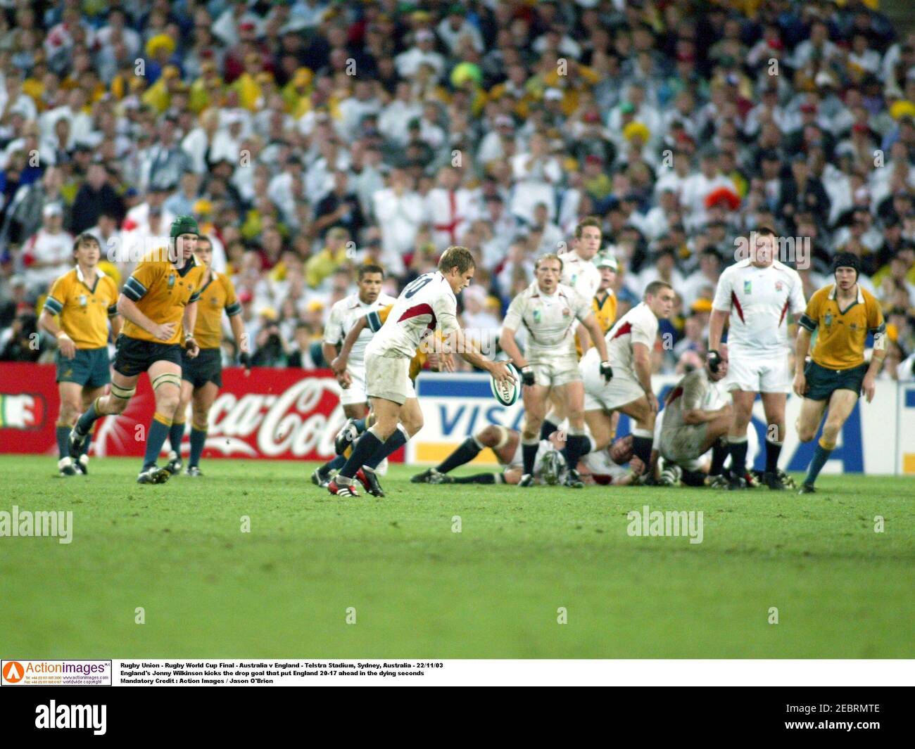 Jonny Wilkinson Drop Goal World Cup High Resolution Stock Photography ...