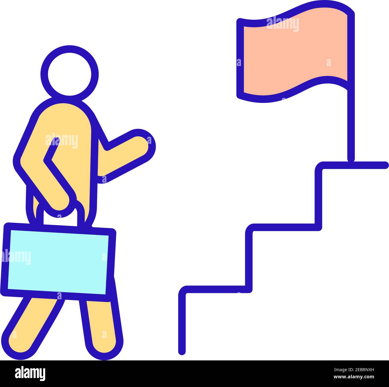 Career promotion RGB color icon Stock Vector Image & Art - Alamy
