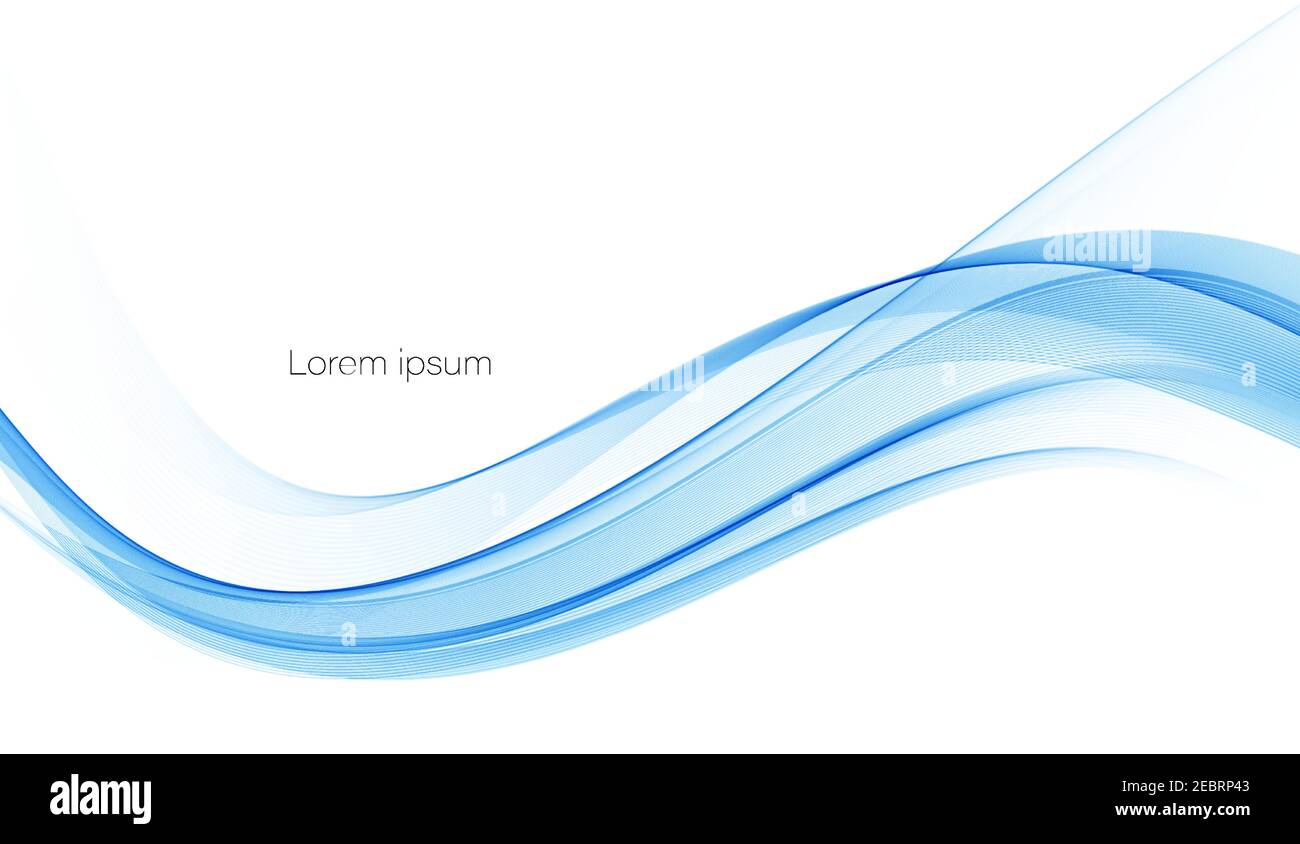 Vector blue color abstract wave design element Stock Vector Image & Art ...