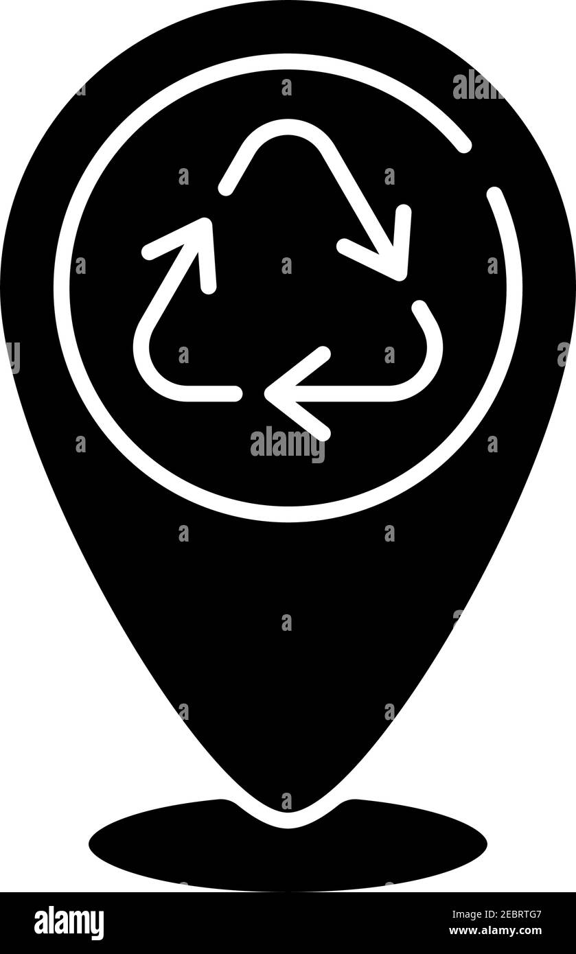 Dropping off locations black glyph icon Stock Vector Image & Art - Alamy