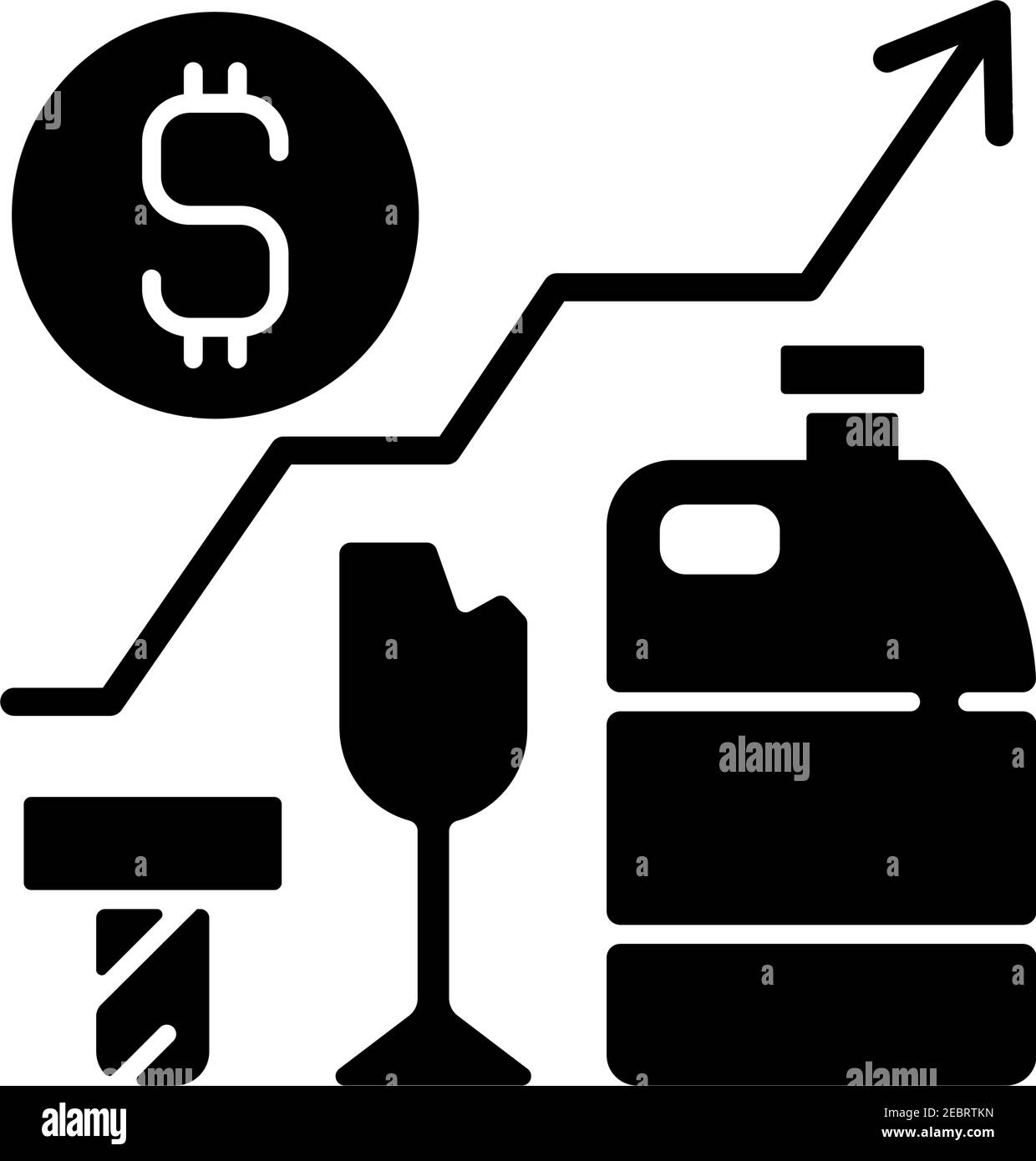 Negative analytics symbol Stock Vector Images - Alamy