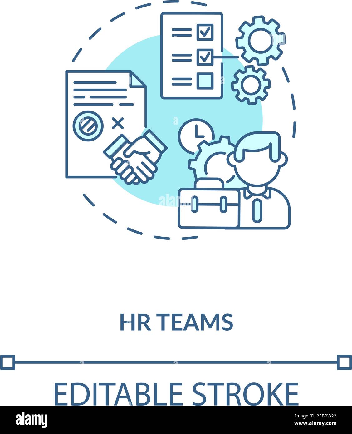 HR teams concept icon Stock Vector Image & Art - Alamy
