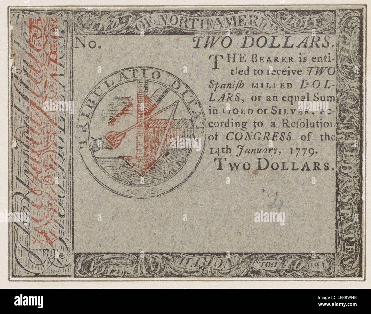 U.S. paper money. 2 dollars Stock Photo - Alamy