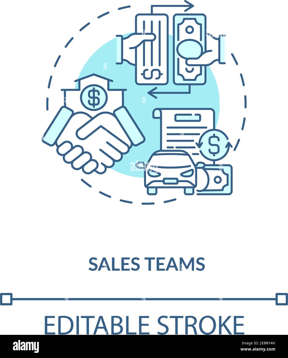 Sales teams concept icon Stock Vector Image & Art - Alamy