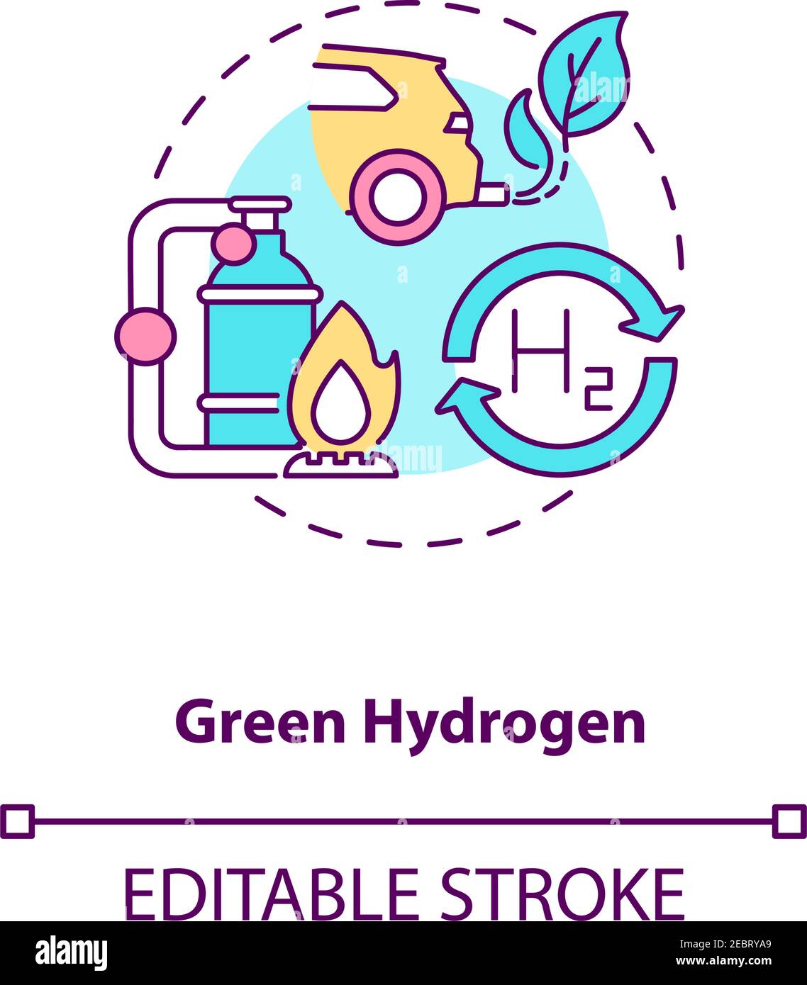 Green hydrogen concept icon Stock Vector Image & Art - Alamy