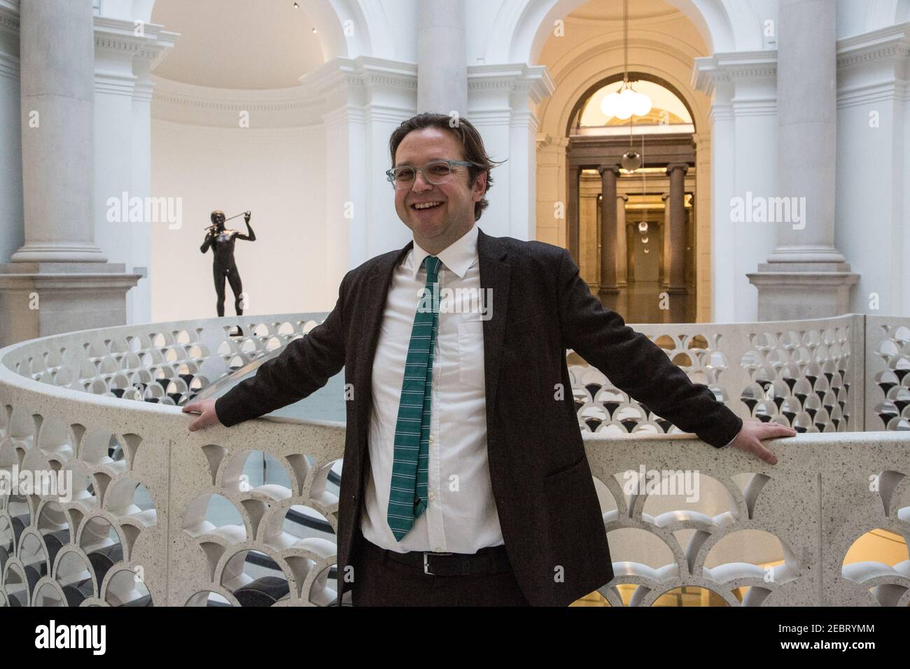 Alex Farquharson, new Director of Tate Britain poses for press photos ...