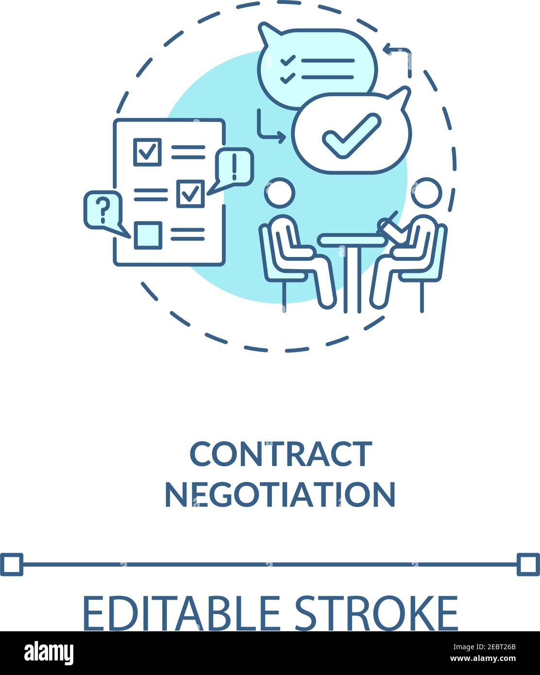 Negotiation paperwork Cut Out Stock Images & Pictures - Alamy