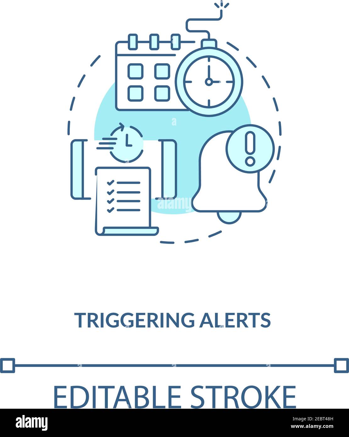Triggering alerts concept icon Stock Vector Image & Art - Alamy