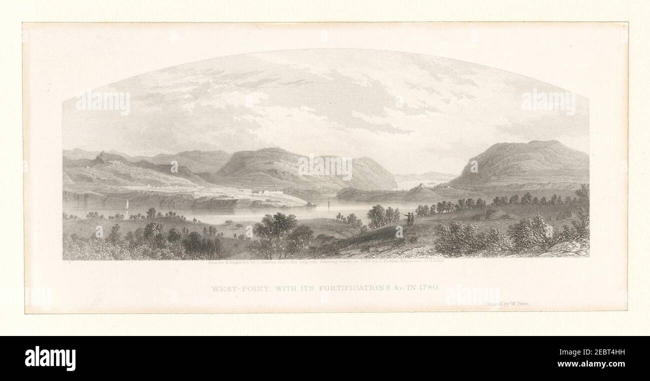 West Point, with its fortifications &c. in 1780 Stock Photo - Alamy