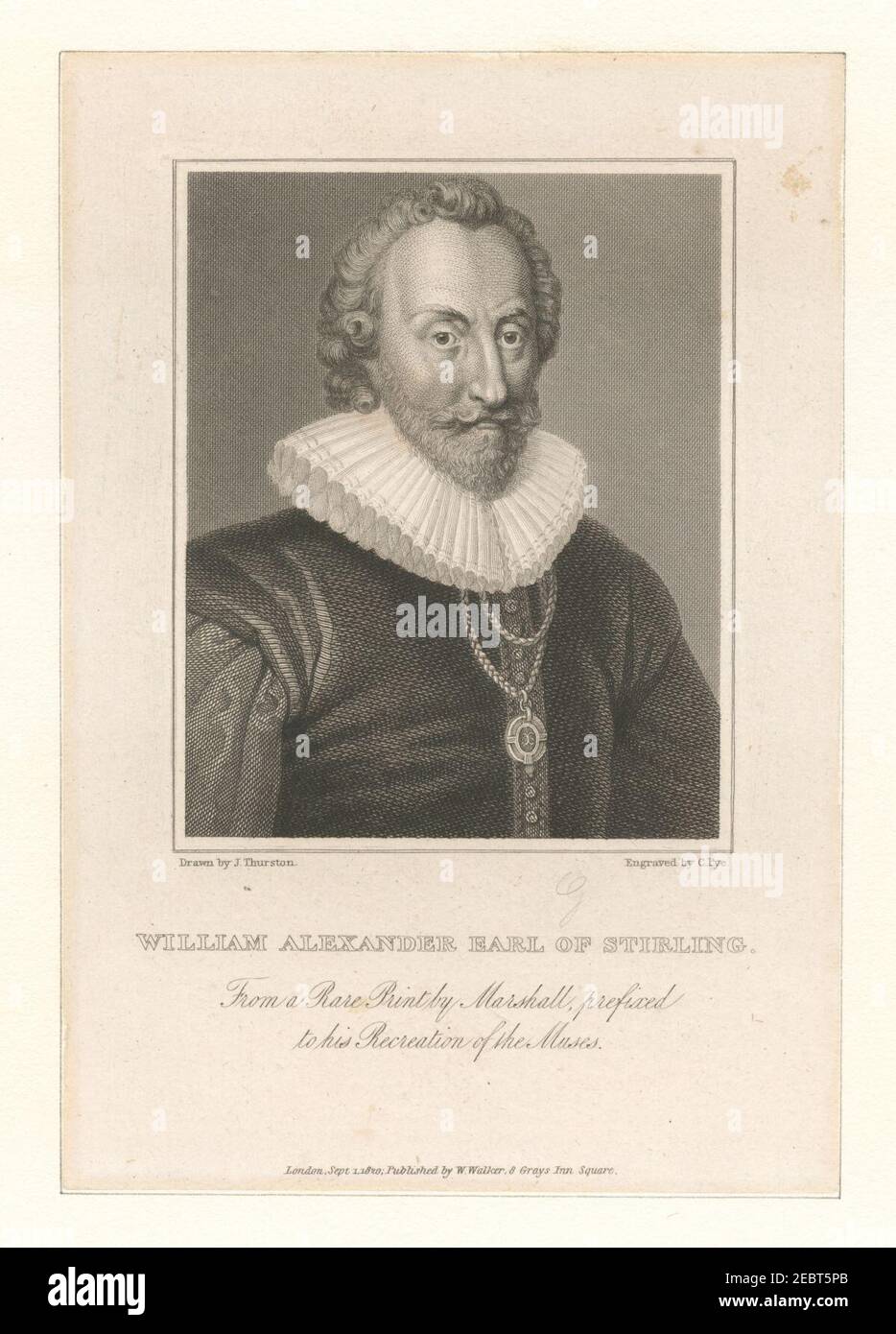 William alexander, Earl of Stirling Stock Photo - Alamy