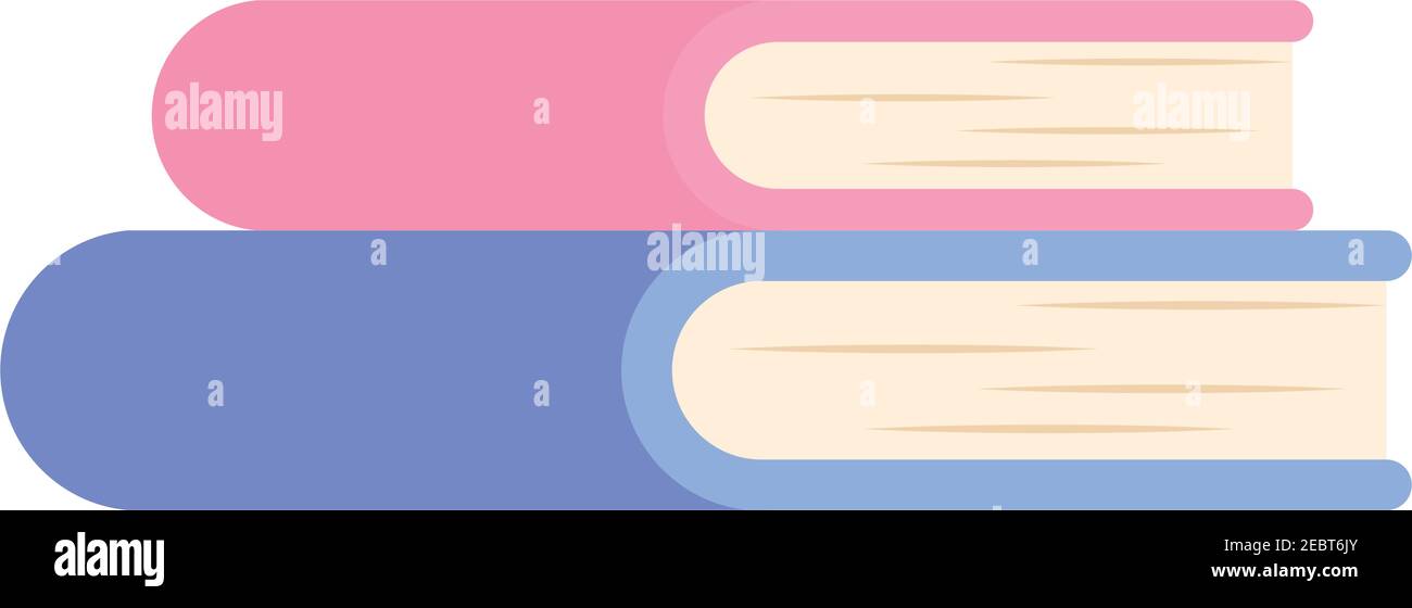 two books one on top of the other Stock Vector Image & Art - Alamy