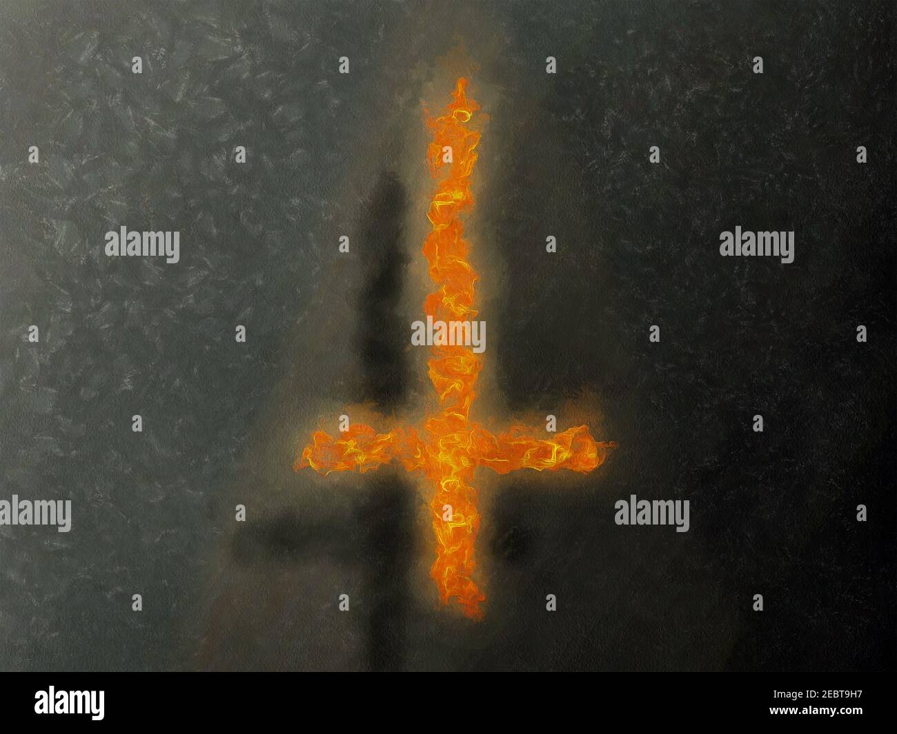 Inverted Cross Galaxy Wallpaper