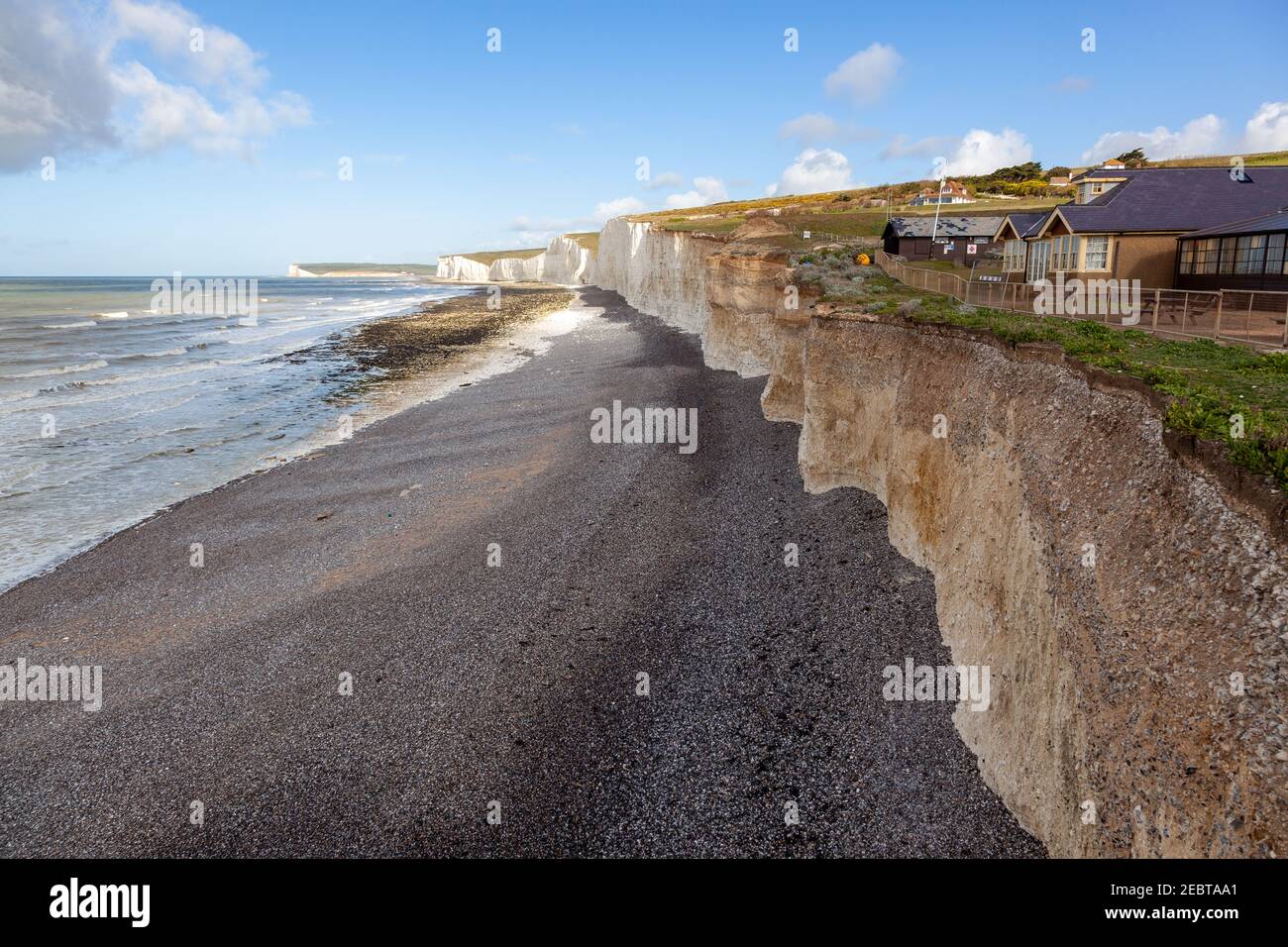 The White Cliffs of Dover, part of the North Downs formation, is the ...
