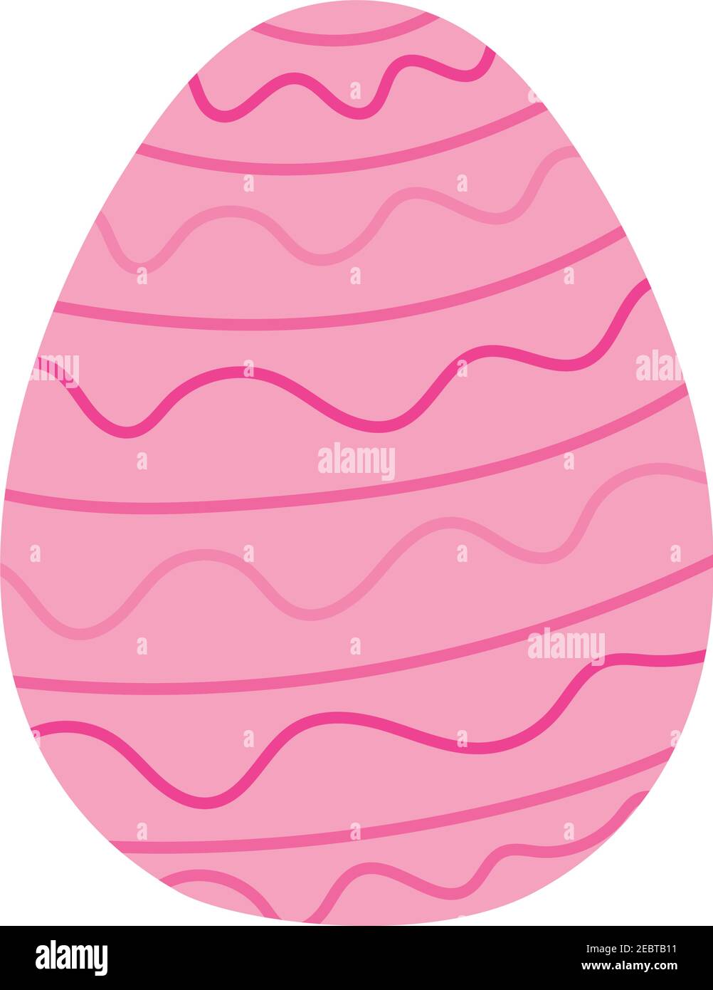 easter egg with a pink color and red lines Stock Vector Image & Art - Alamy