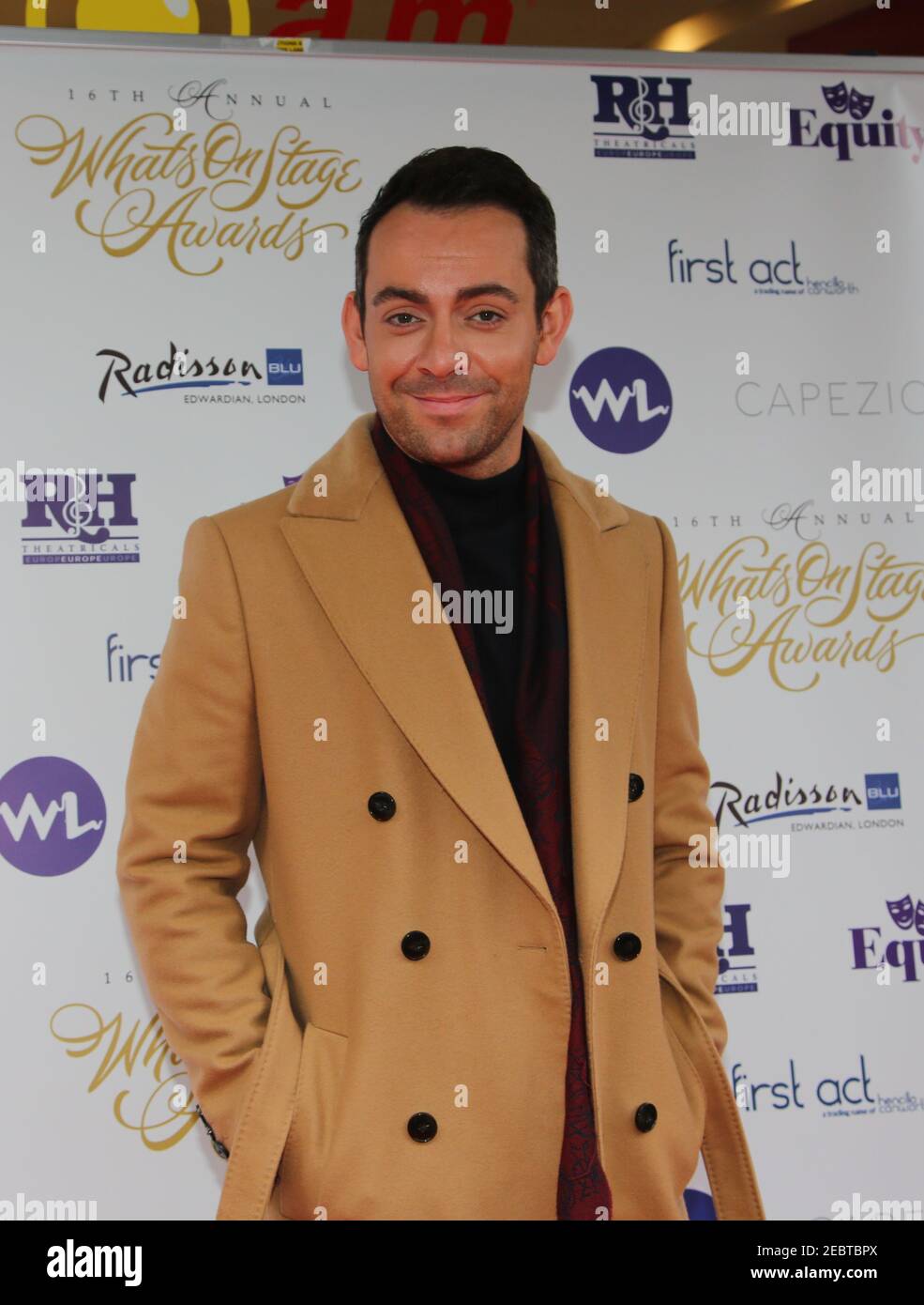 Ben Forster from the Rocky Horror Show arriving at the 2015 ...