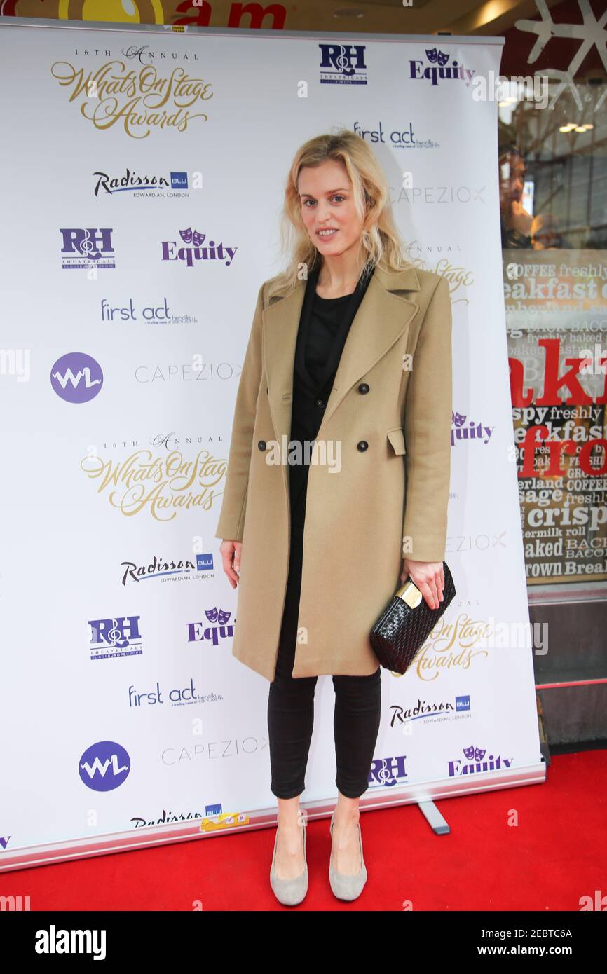Denise Gough arriving at the 2015 WhatsOnStage Awards at the Cafe de ...